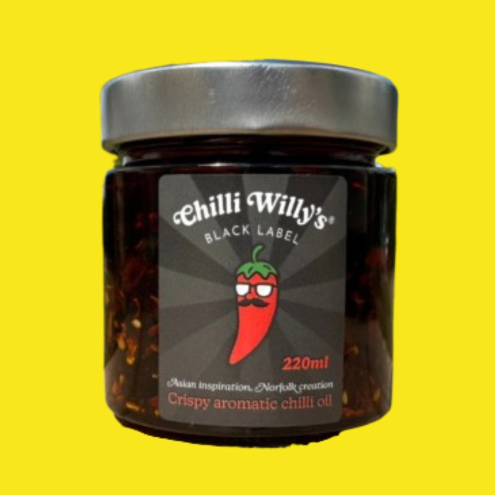 Chilli Willy’s Black Label Garlic Oil | The Norfolk Deli